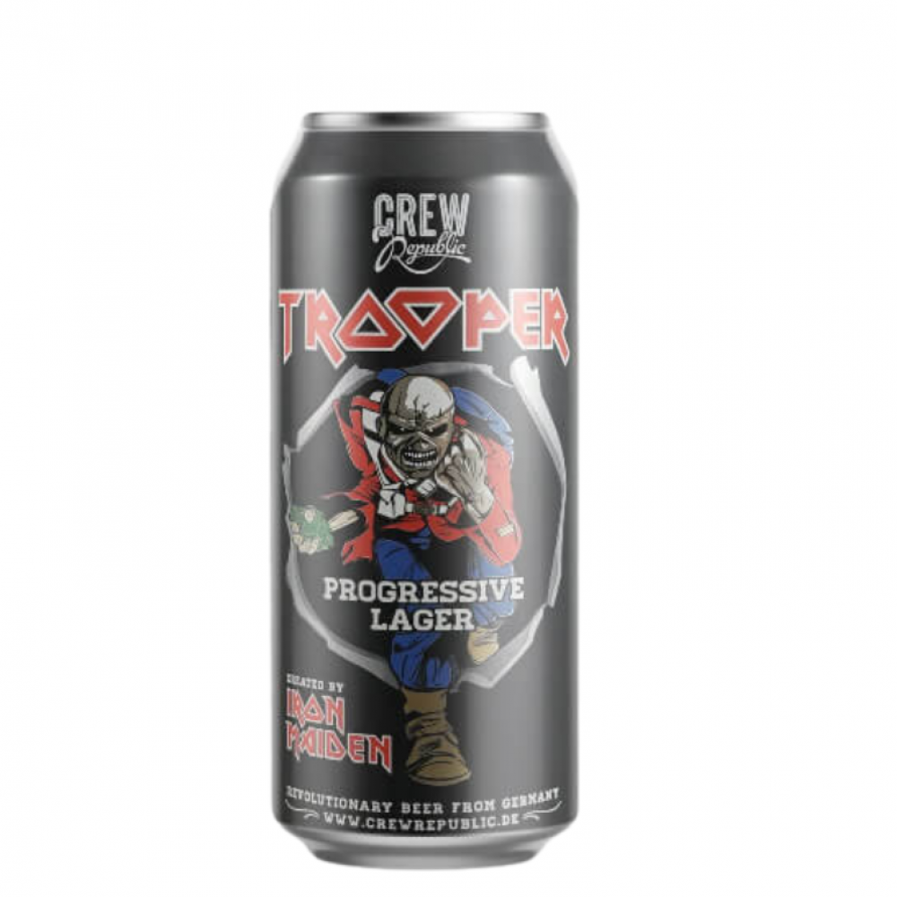 The Crew Republic X Iron Maiden Trooper Progressive Lager
